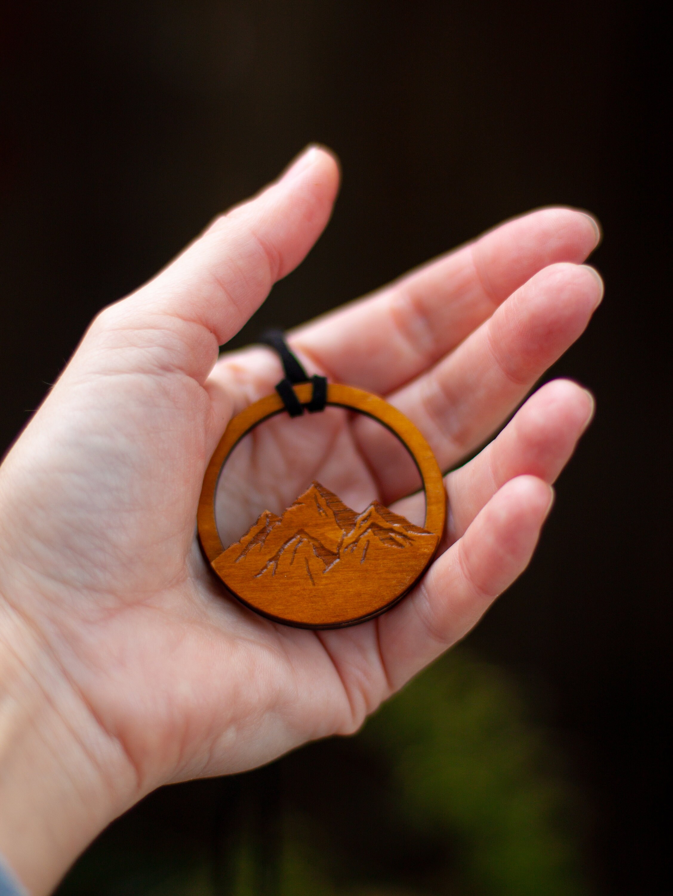 Earth Elemental Jewelry, Mountain Necklace, Four Element Pendant ...