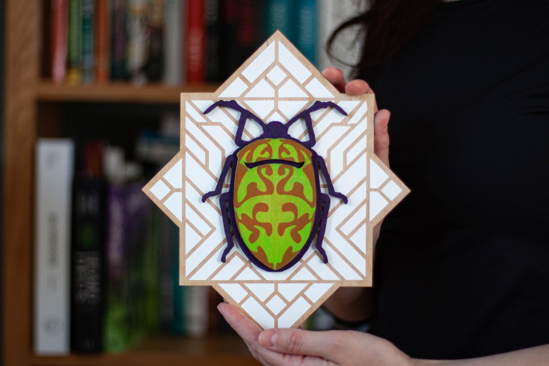 Unique Beetle Artwork for Gallery Wall, Collectable Insect Wall Hanging ...