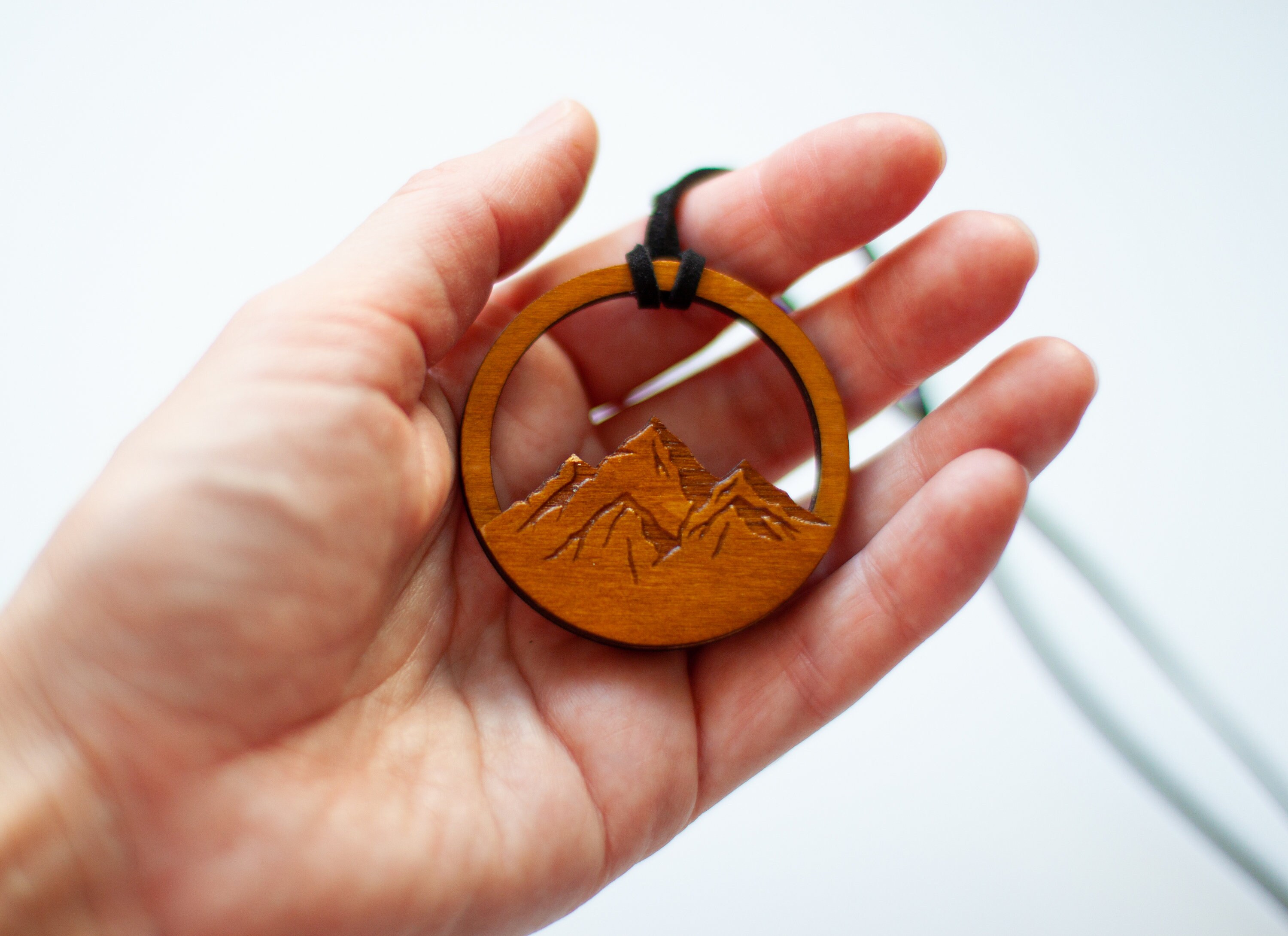 Earth Elemental Jewelry, Mountain Necklace, Four Element Pendant ...