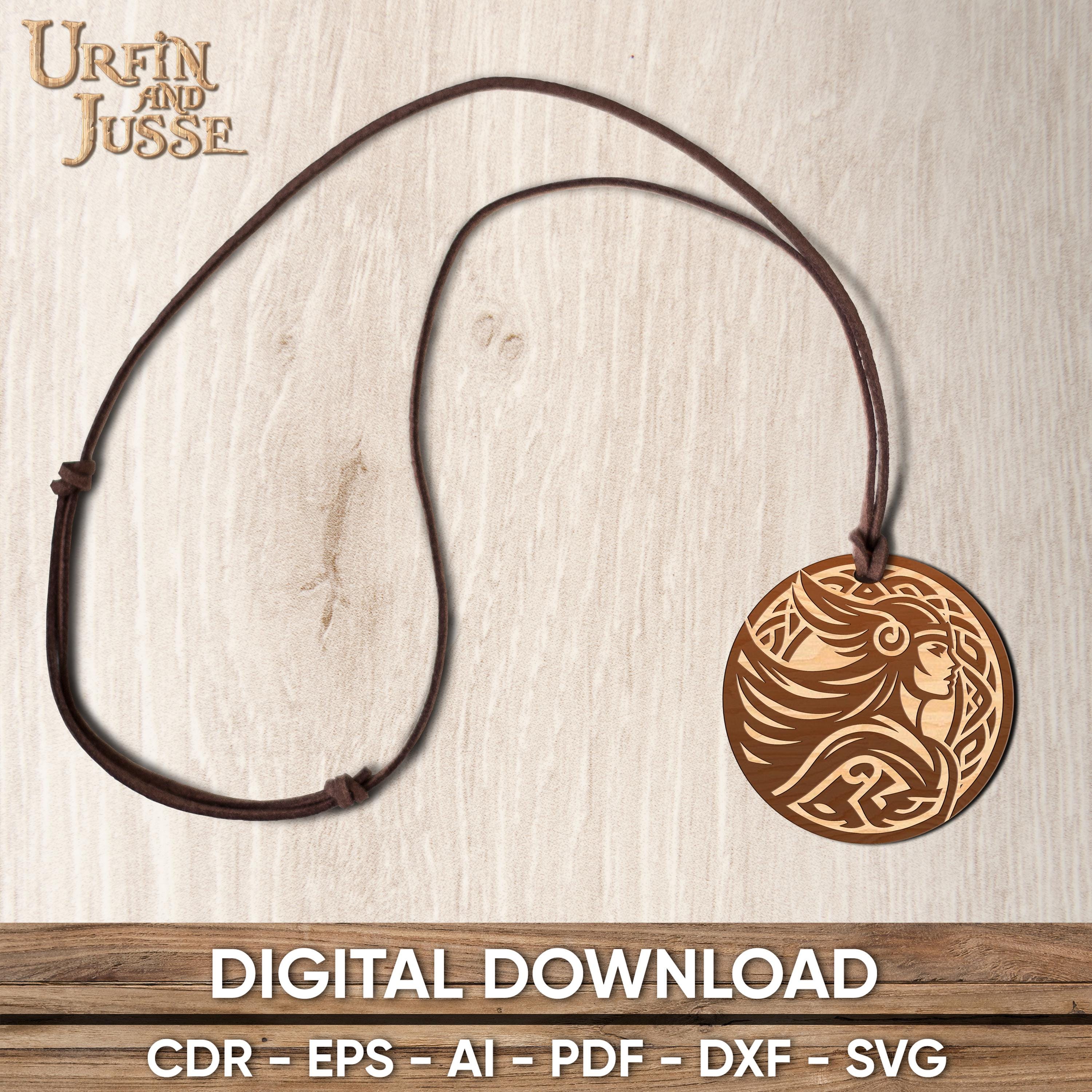 Valkyrie Necklace Design for Cutting Project, Digital Download Files ...