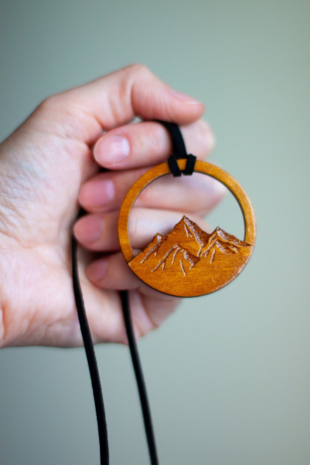Earth Elemental Jewelry, Mountain Necklace, Four Element Pendant ...