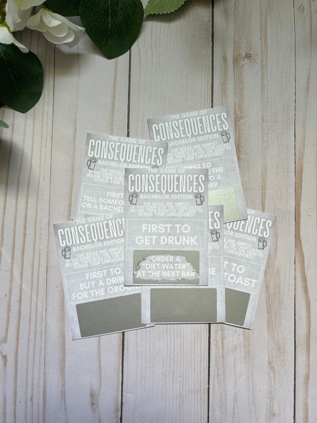 Bachelor Game of Consequences--bachelor Weekend-beach Bachelor-bachelor ...