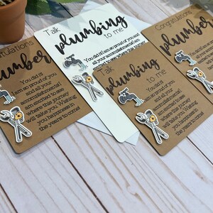Plumber Trade School Graduation Card--plumber Gifts-plumber Card-trade ...