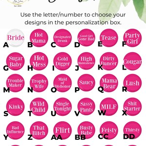 Bachelorette Party Name Pins--bachelorette Favor-bachelorette Weekend-i ...
