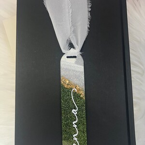 Custom Glitter and Foil Name Bookmark--book Lover Gift-personalized ...