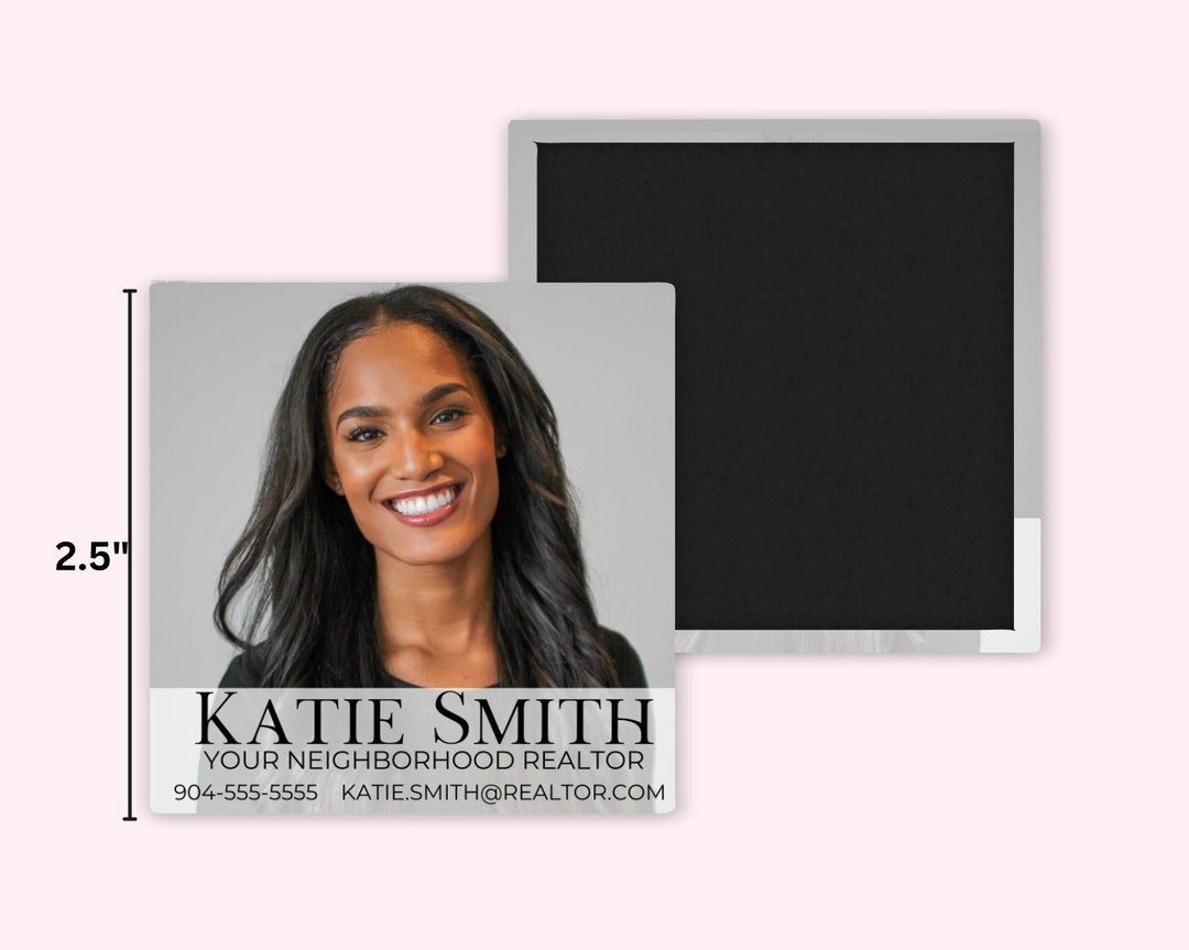 Realtor Business Square Magnet Card-real Estate Postcard-happy Closing ...