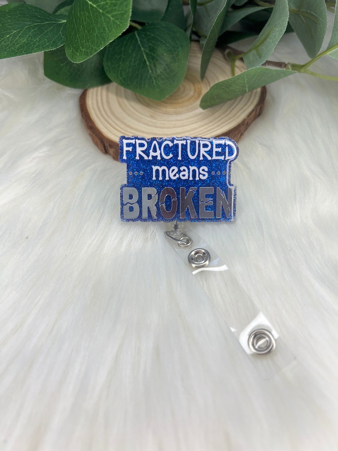 Fractured Bone Badge Reel--medical Badge Reel-orthopedic Doctor Gift-orthopedic Nurse Gift-bone ...