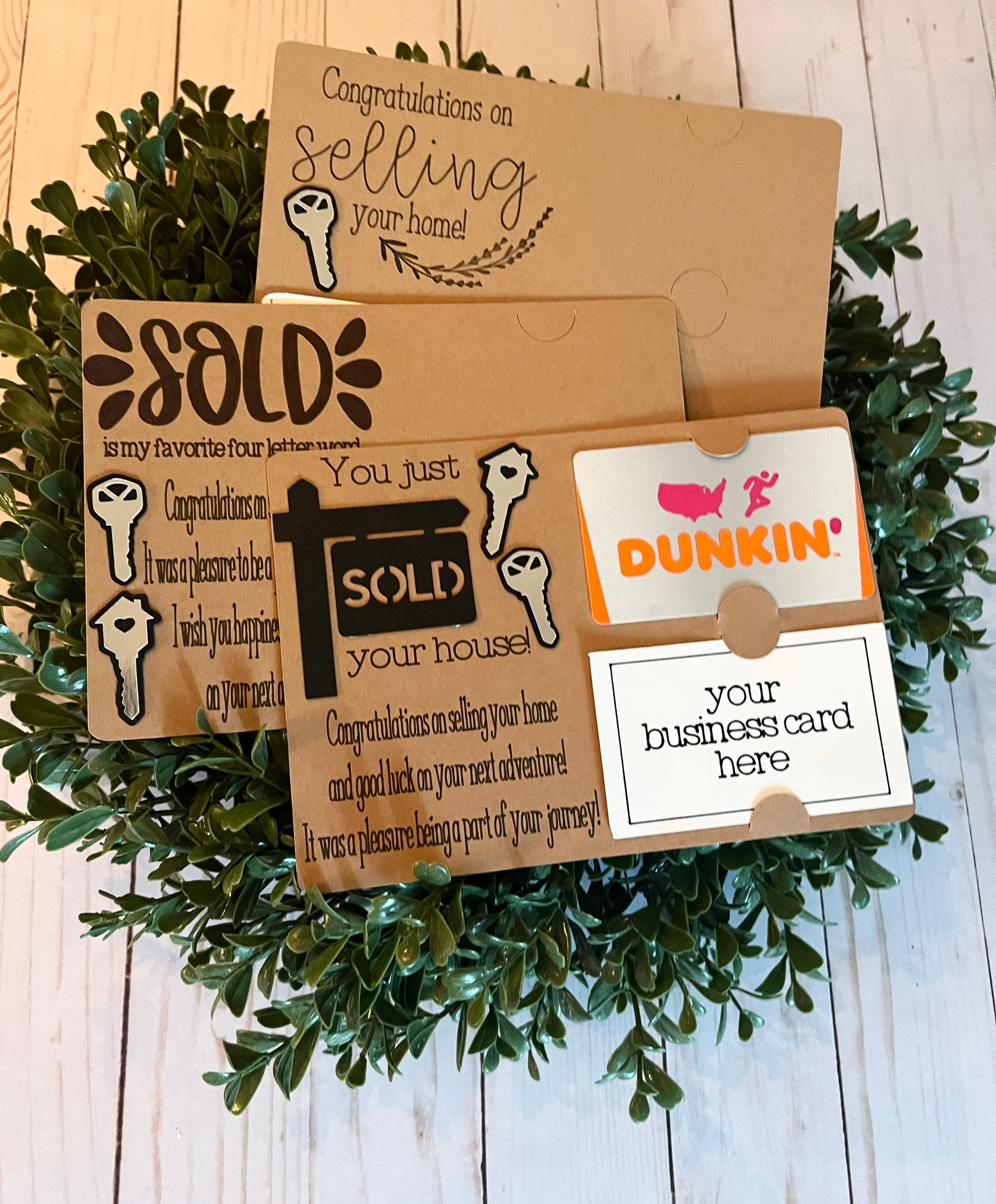 Sold Your Home 12 Card Assortment Realtor Card - Etsy