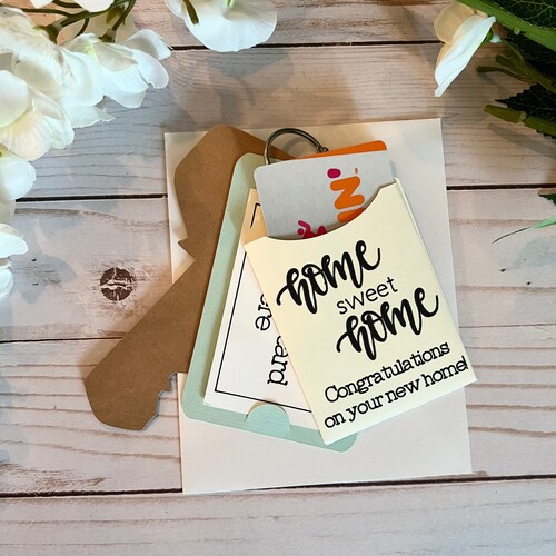 SET of Happy Closing Day Gift Card and Business Card Holder - Etsy