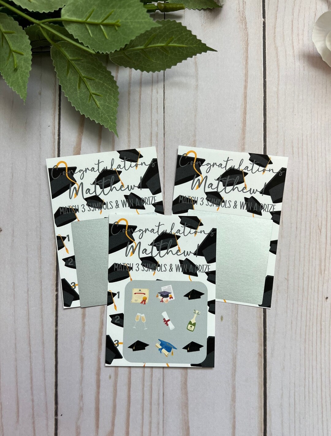 Graduation Party Scratch Game--graduation Lottery Game-grad Party ...