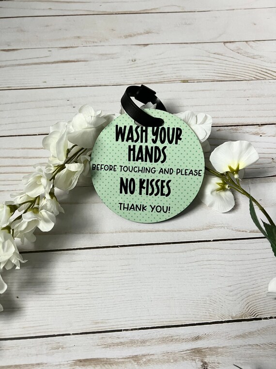 Wash Your Hands Baby Sign Baby Germ Sign-germs Too Big-baby | Etsy