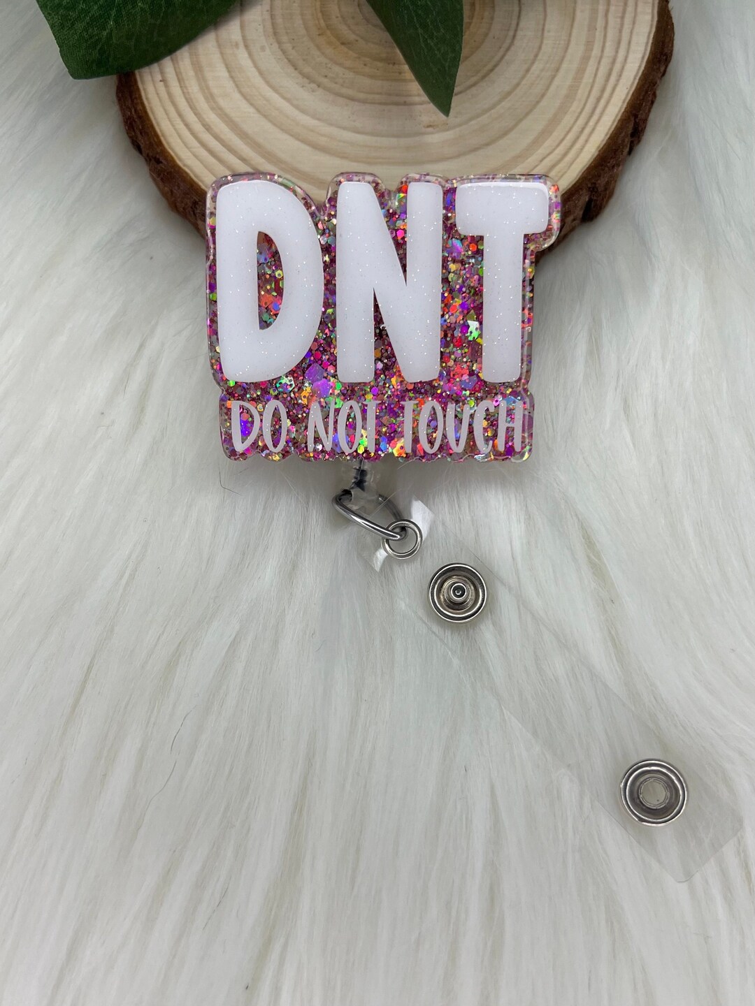 DNT Do Not Touch Badge Reel-funny Badge Reel-adulting Badge Reel ...