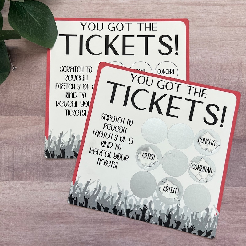 Custom Scratch off Card - Etsy