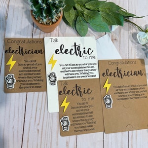 Electrician Trade School Graduation Card--electrician Gifts-electrician ...