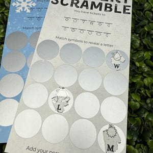 Concert Scramble Scratch Ticket-- Concert Ticket-custom Concert-concert ...