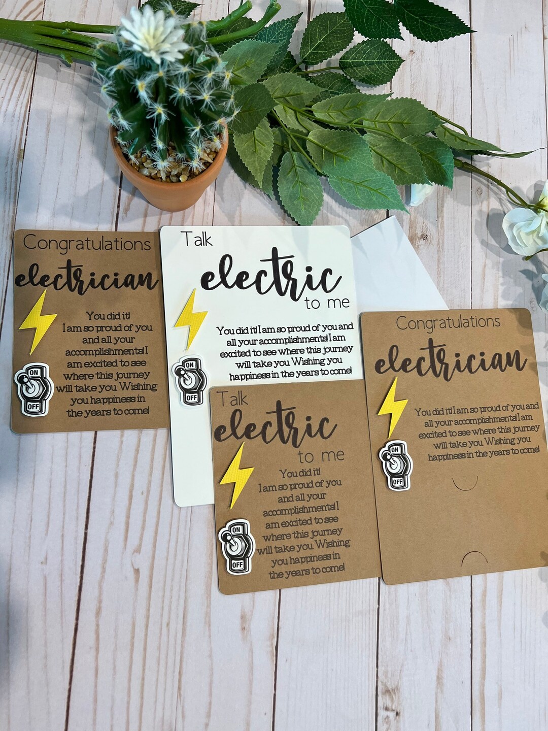 Electrician Trade School Graduation Card--electrician Gifts-electrician ...