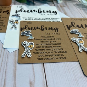 Plumber Trade School Graduation Card--plumber Gifts-plumber Card-trade ...