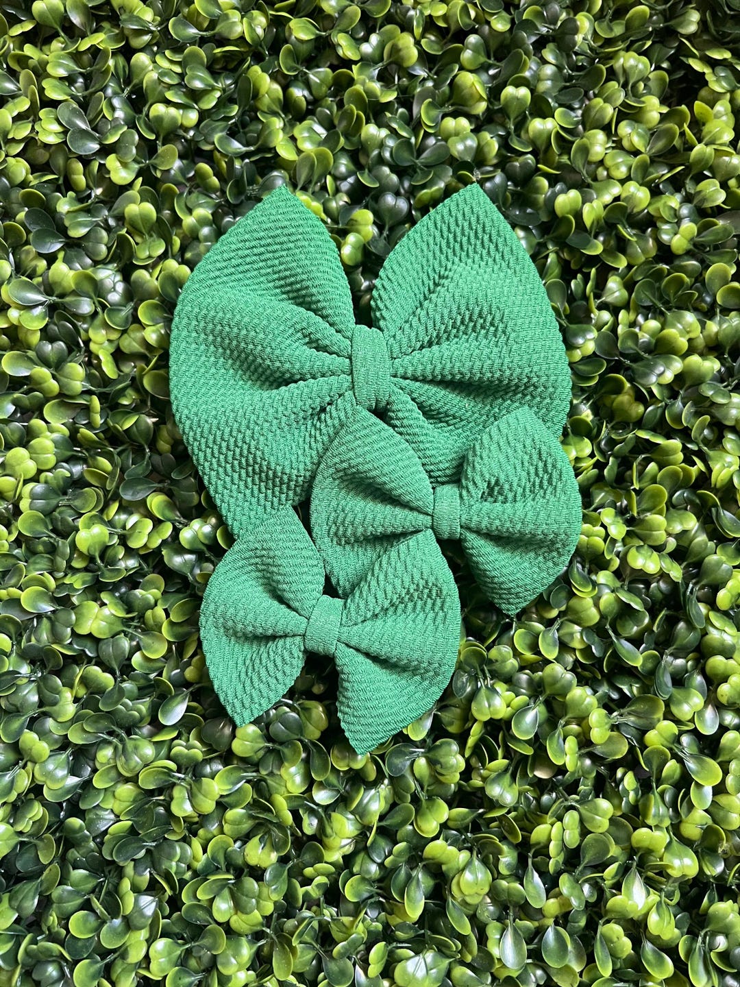 Deep Green Solid Hair Bow--solid Color Hair Bow-hair Bows on Nylon ...
