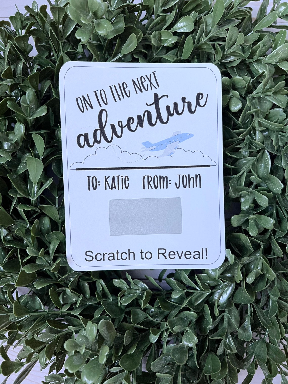 Airplane Travel Scratch off Ticketsecret Message-vacation - Etsy