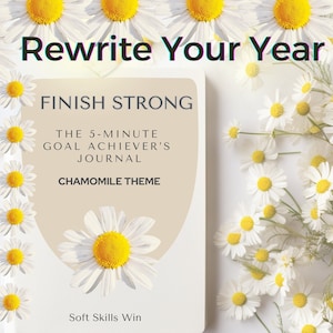 Modern Goal Setting Journal, Printable, Finish Strong: the 5-minute ...