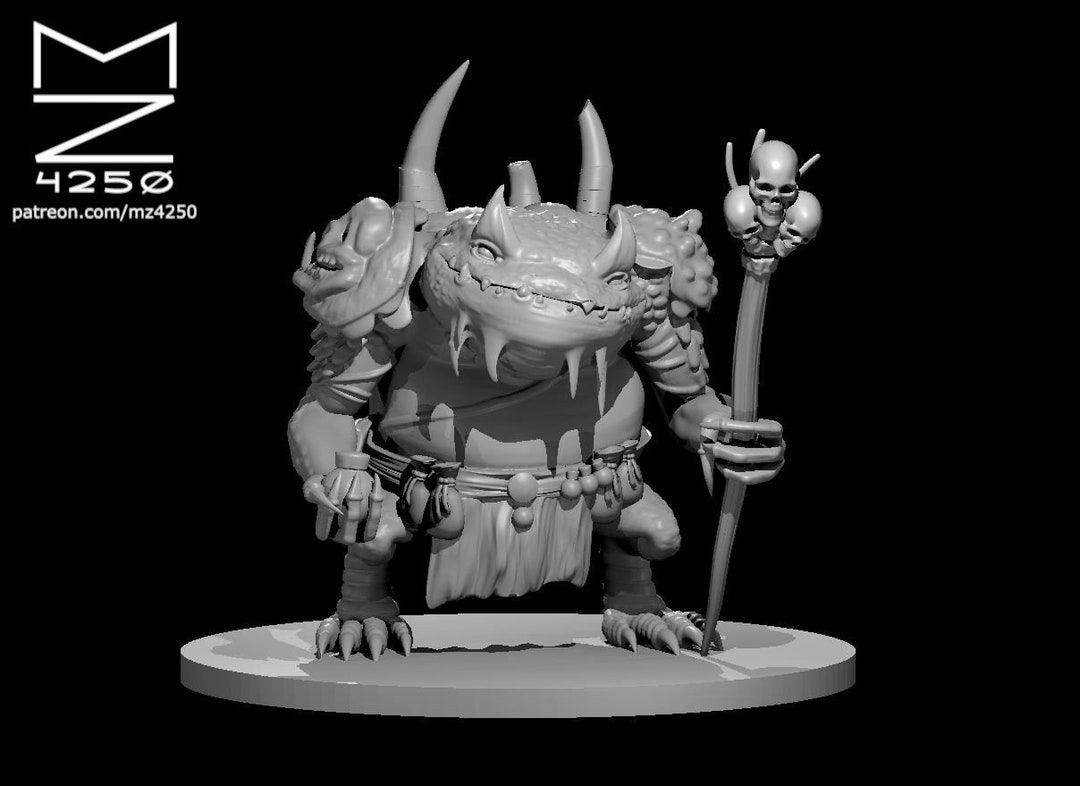 Green Slaad, Miniature for Dungeons and Dragons by Mz4250 - Etsy