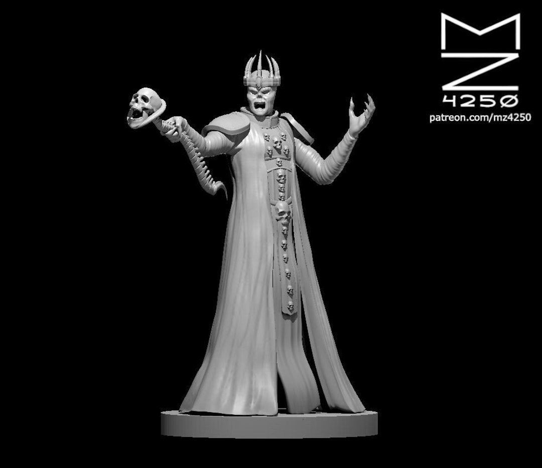 Male and Female Lich, Miniature for Dungeons and Dragons by Mz4250 - Etsy