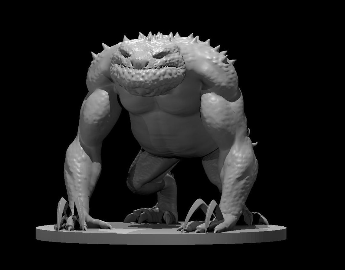 Blue Slaad Miniature for Dungeons and Dragons by Mz4250 - Etsy