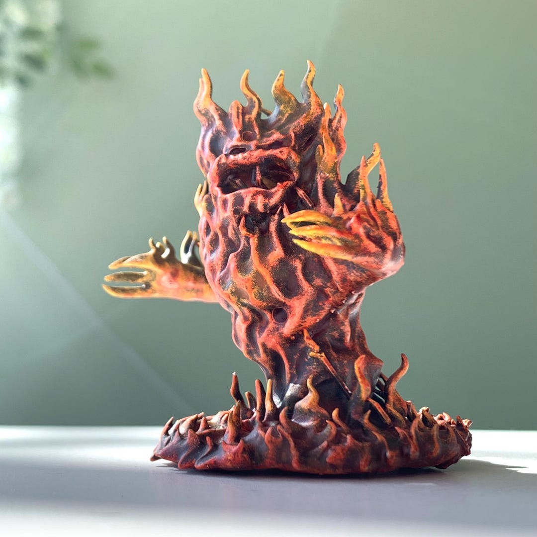 Fire Elemental, Miniature for Dungeons and Dragons by Mz4250 - Etsy