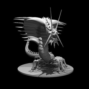 Matured Remorhaz huge, Miniature for Dungeons and Dragons by Mz4250 - Etsy