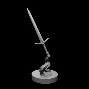 Animated Flying Sword, Miniature for Dungeons and Dragons by Mz4250 - Etsy
