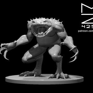 Red Slaad, Miniature for Dungeons and Dragons by Mz4250 - Etsy