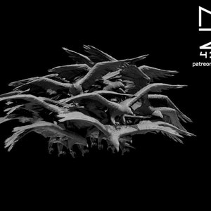 Swarm of Ravens, Miniature for Dungeons and Dragons by Mz4250 - Etsy