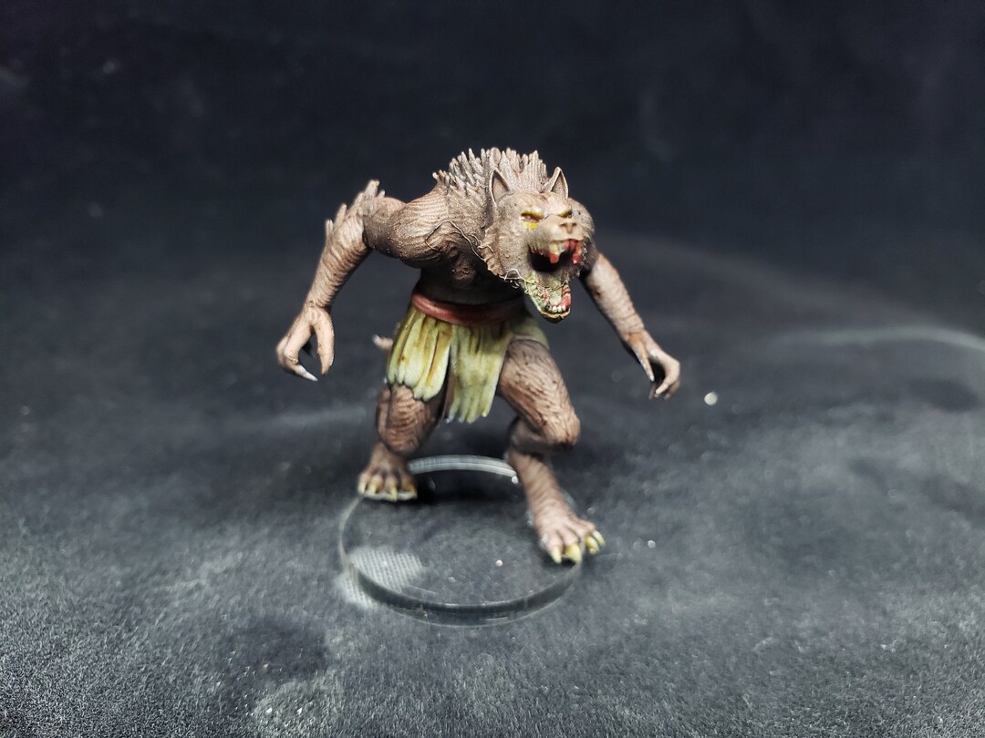 Werewolf, Miniature for Dungeons and Dragons by Mz4250 - Etsy