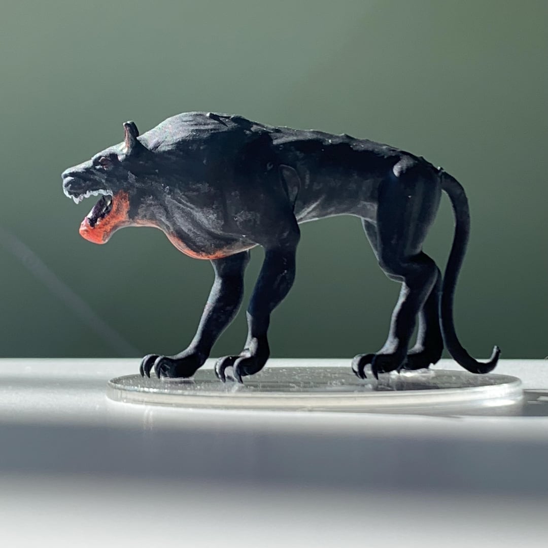 Hell Hound (large Sized), Miniature for Dungeons and Dragons by Mz4250 ...