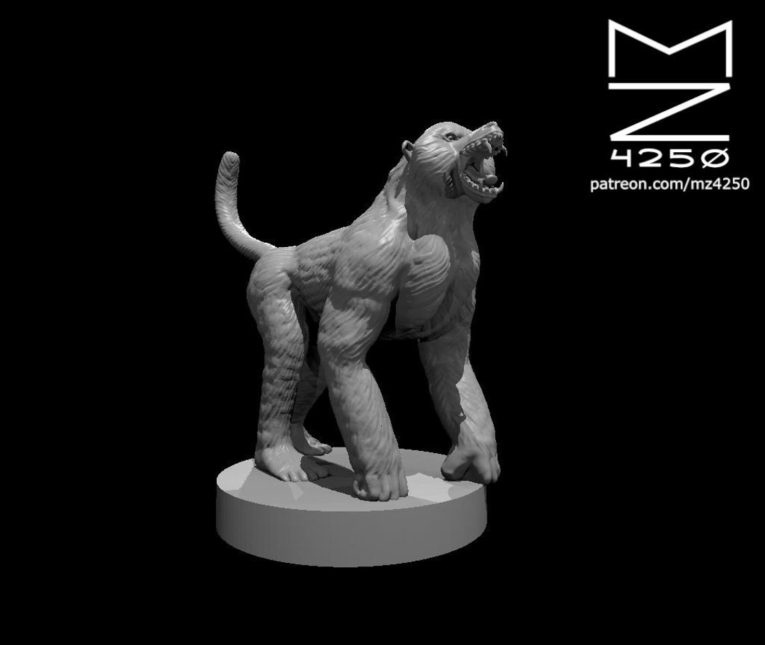 Baboon, Miniature for Dungeons and Dragons by Mz4250 - Etsy