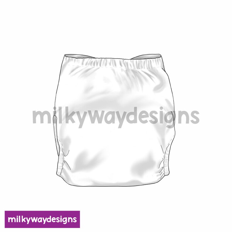 Product Mock up Template Adjustable Cloth Diaper Nappy Reusable 3 Views ...