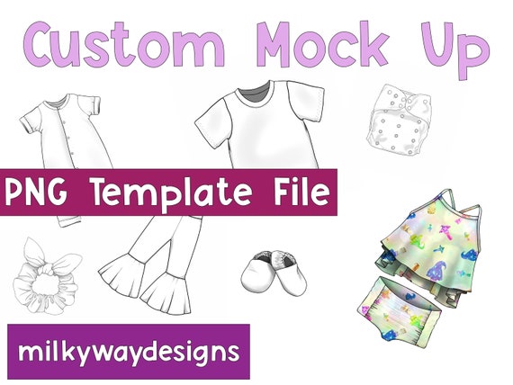Custom Product Mock up Template for Garments/clothing/fabric & | Etsy