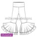 Product Mock up Template Bell Bottom Trousers, PNG Canva Etc - Etsy