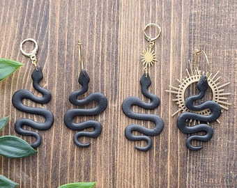Clay Snake Earrings - Etsy