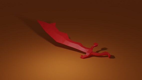 Oldschool Runescape Dragon Scimitar 3D Print File | Etsy