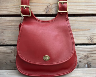 Coach Crescent Berkeley Saddle Bag Purse - Etsy