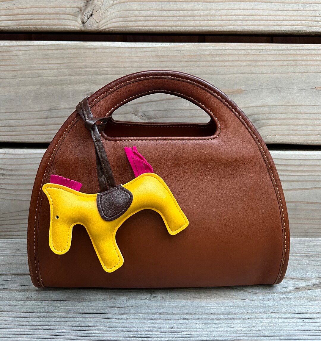 Vintage Coach Carousel Small Top Handle Leather Handbag 9942, British ...