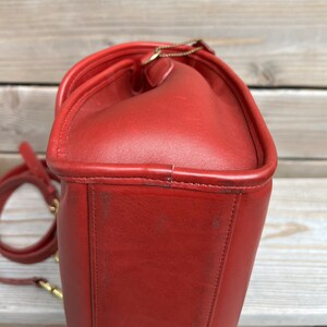 Like New, Vintage Coach Manor Bag, Top Handle Satchel 9977, Red - Etsy