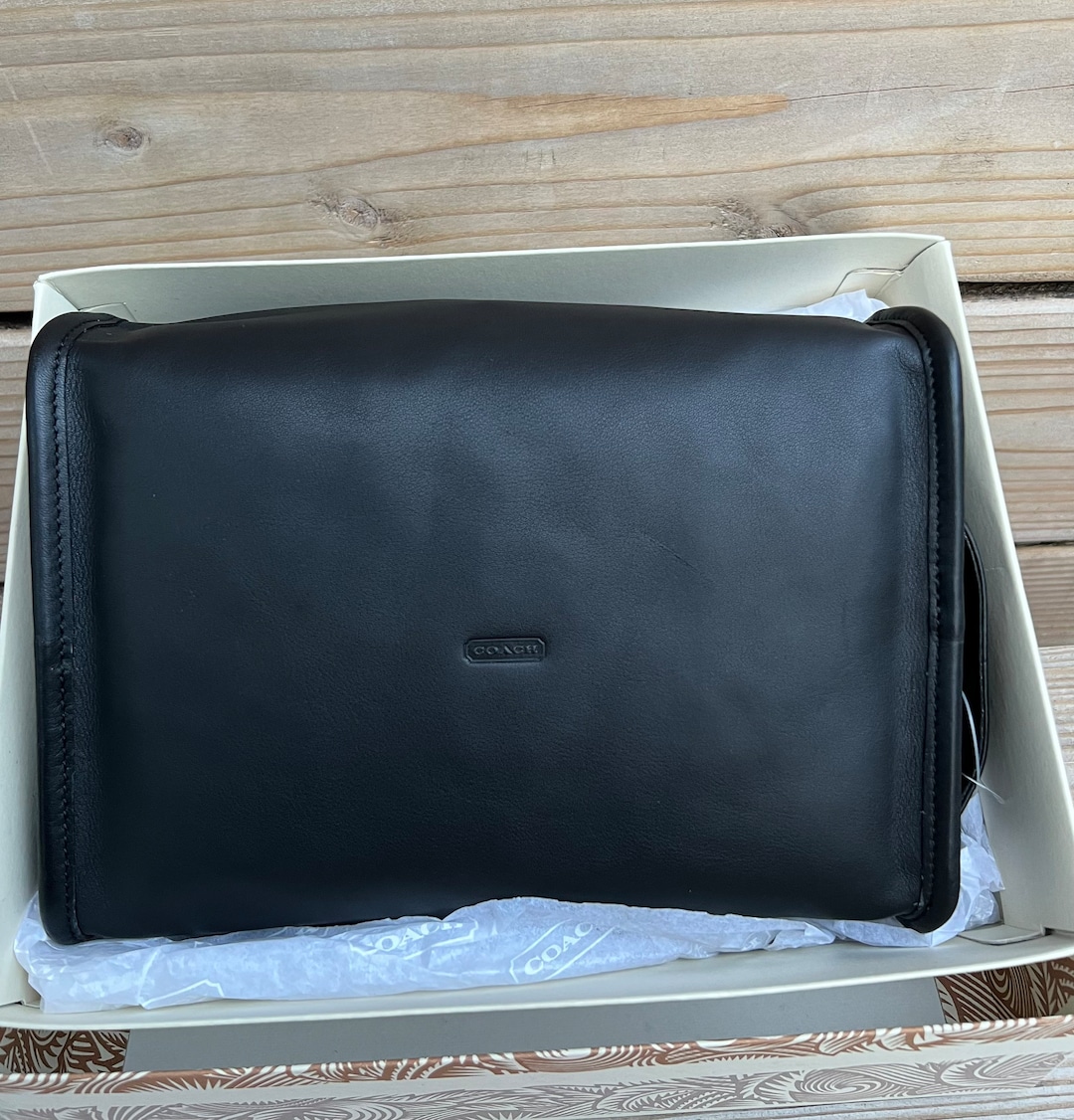 New, Vintage Coach Toiletry Travel Dopp Kit, Black - Etsy
