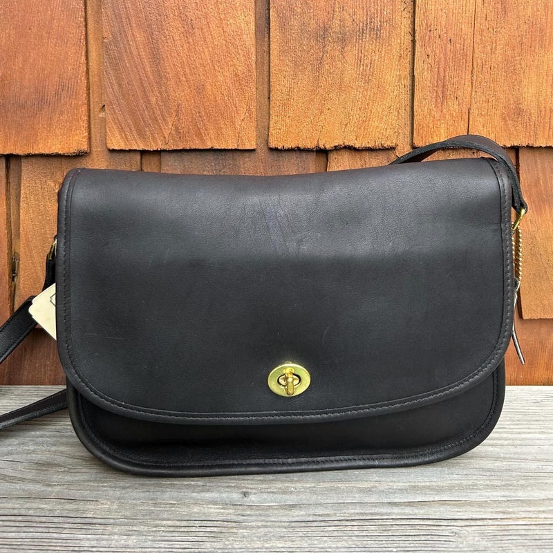 Coach Cowhide Purse - Etsy