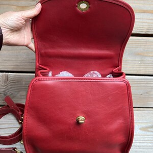 Like New, Vintage Coach Manor Bag, Top Handle Satchel 9977, Red - Etsy