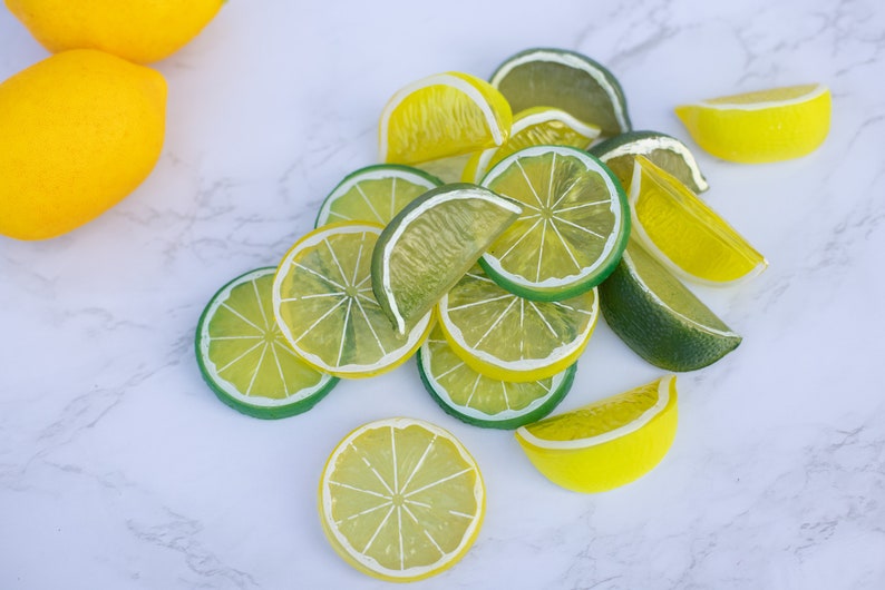 Fake Lemon Slices, Lemon Tier Display, Artificial Lemon Slice, Lemon ...