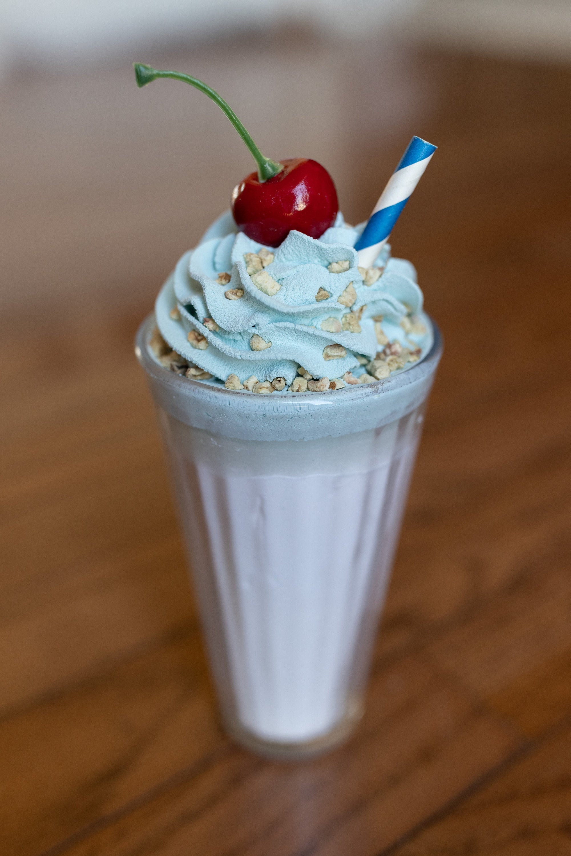 Faux Milk Shake Fake Whipped Topping Glass Glass With Fake | Etsy