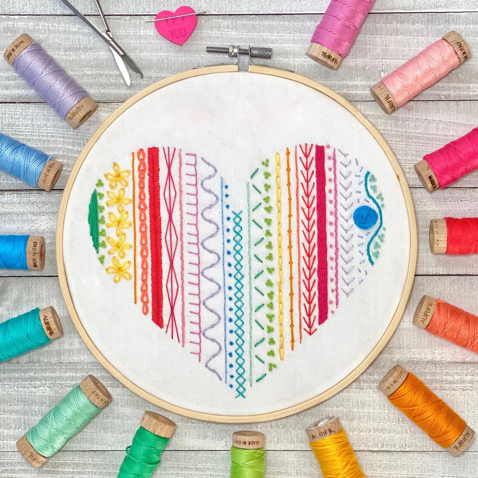 February Sampler Stitch PDF Pattern - Etsy