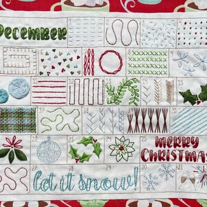 December Calendar Stitch *PDF* Pattern - Etsy
